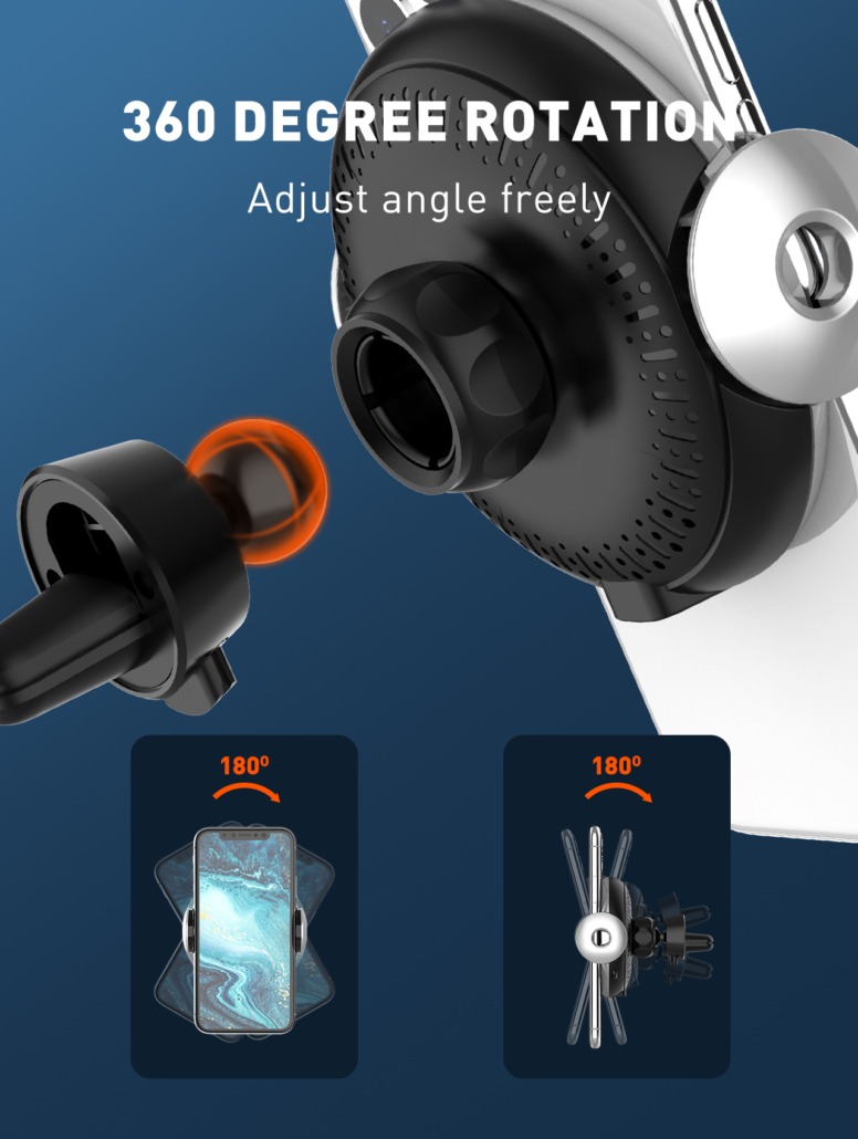 Suport auto Serioux wireless 15W CH01W – Serioux